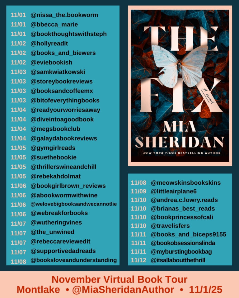 November Virtual Tour: THE FIX by TikTok phenomenon and New York Times bestselling novelist Mia ...
